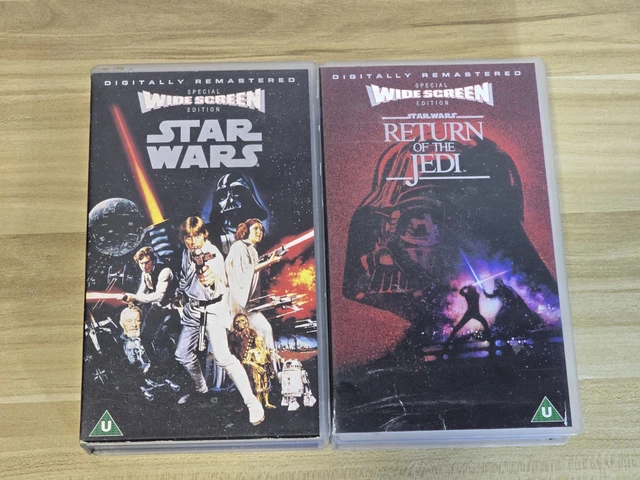 STAR WARS: VHS Digitally Remastered Widescreen Edition Bundle Return Of ...