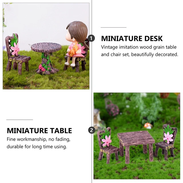 6 PCS SIMULATION Miniature Furniture Adornment Decor Resin Miniatures ...