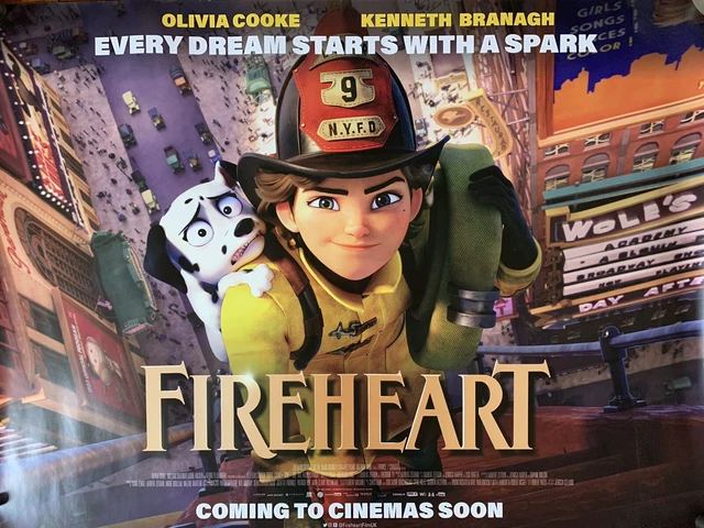 FIREHEART OFFICIAL UK Double-Sided Movie Poster OLIVIA COOKE KENNETH ...