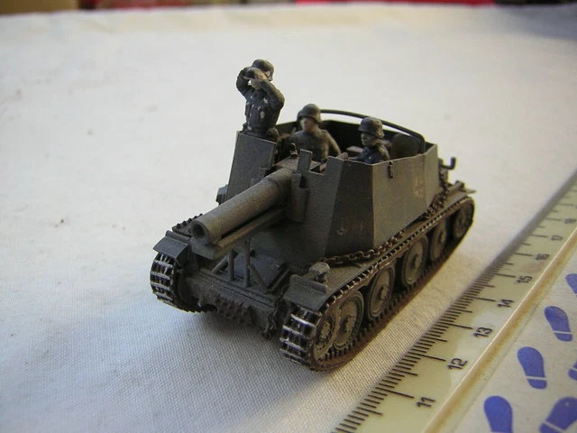 BUILT FUJIMI WW2 German Military Grille / Bison 38(t) sIG-33 Tank Scale ...