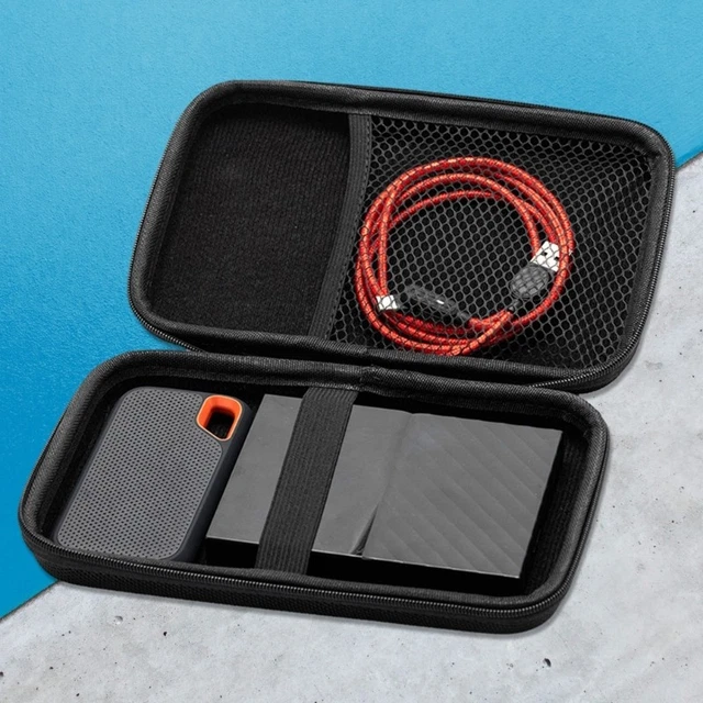 RECTANGLES SHAPED SMALL Hard EVA Case Practical Protections Earbud Case ...