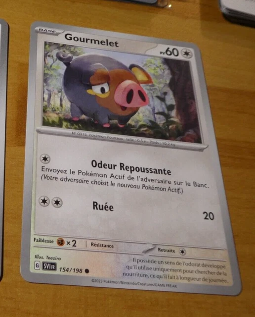 POKEMON ECARLATE ET Violet Francaise Card Carte Gourmelet 154/198 Vf Fr Jcc M EUR 1,90 - PicClick FR