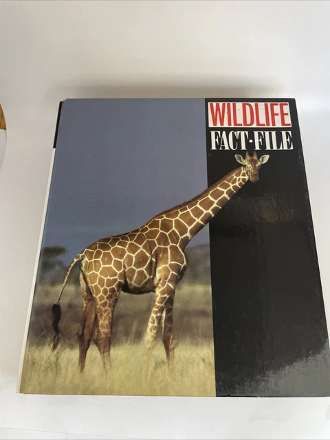 VTG WILDLIFE FACT-FILE 1990 ANIMAL CARD BINDER COLLECTION 191 Cards No ...