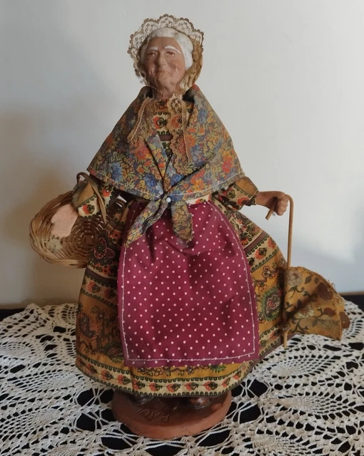 GRAND SANTON DE Provence « Vieille femme » – Signé Paul. EUR 15,00 ...