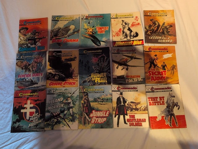 COMMANDO COMICS X15 Nearly 50 Years Old £11.64 - PicClick UK