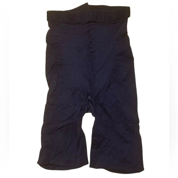 NWOT SPANX STAR Power Black Light Control Mid-Thigh Slimmer Size B ...
