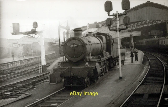 PHOTO 6X4 RAILWAY Steam Engine 6866 ex GWR Stabled Bristol Temple Meads ...