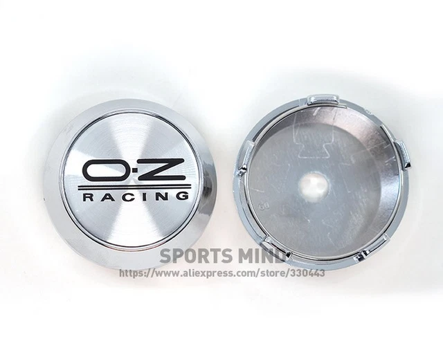 4PCS 60MM OZ Racing Logo Wheel Center Caps Hubcaps Rim Caps Silver ...