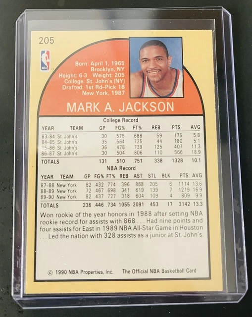 MARK JACKSON 1990-91 NBA Hoops #205 MENENDEZ BROTHERS N.Y. Knicks EUR 9 ... MARK JACKSON 1990-91 NBA Hoops #205 MENENDEZ BROTHERS N.Y. Knicks EUR 9 ...