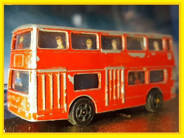 CORGI DAIMLER FLEETLINE Double Decker 1977 city bus 3" decal interior ...
