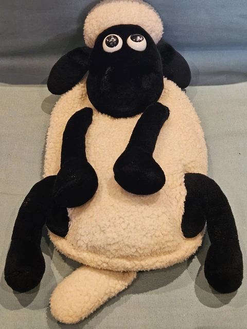 VINTAGE WALLACE & Gromit Plush Shaun The Sheep Hot Water Bottle Pyjama ...