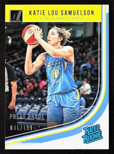 2019 PANINI DONRUSS WNBA Katie Lou Samuelson Rated Rookie Press Proof ...