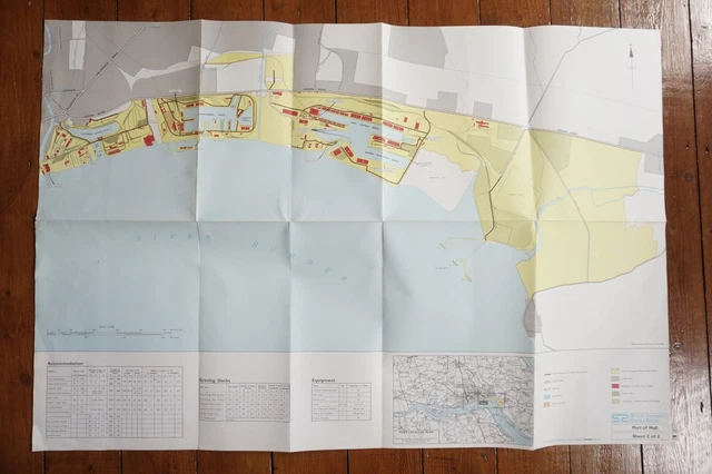 1974 PORT OF Hull Docks Railway Plan Map EUR 32,74 - PicClick IT
