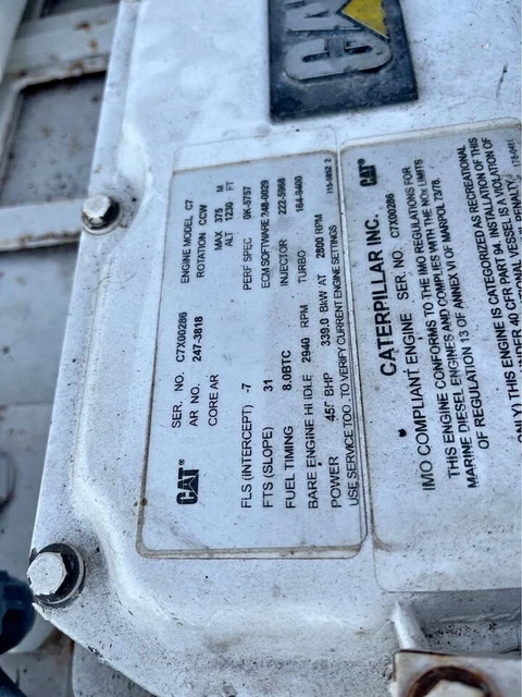 CATERPILLAR CAT C7 , Marine Diesel Engine , 450 HP $13,500.00 - PicClick