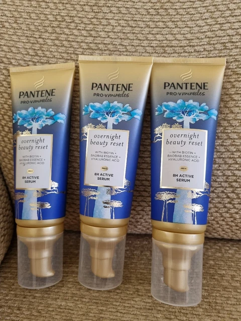 PANTENE NIGHT HAIR Serum, Overnight Beauty Reset Leave-In Hair ...