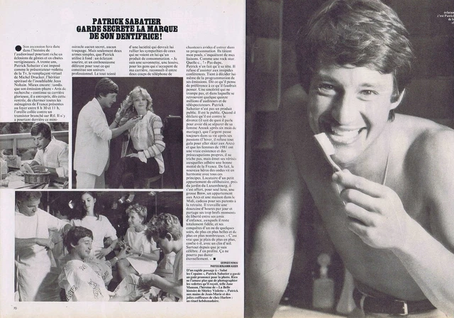 COUPURE DE PRESSE Clipping 1981 Patrick Sabatier (2 pages) EUR 5,00 - PicClick FR