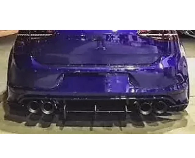 VW GOLF R MK7 Rear Diffuser and Rear Side Splitters 2013-2016 Body Kit ...