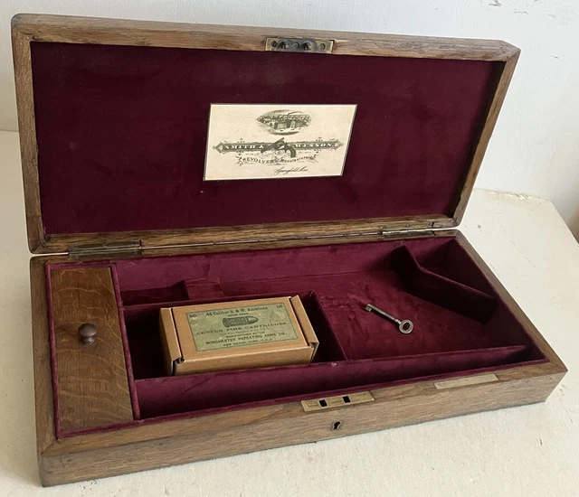 ANTIQUE CASE TO Take A S&W Model 3/Schofield Sa Revolver Pistol Gun. £ ...