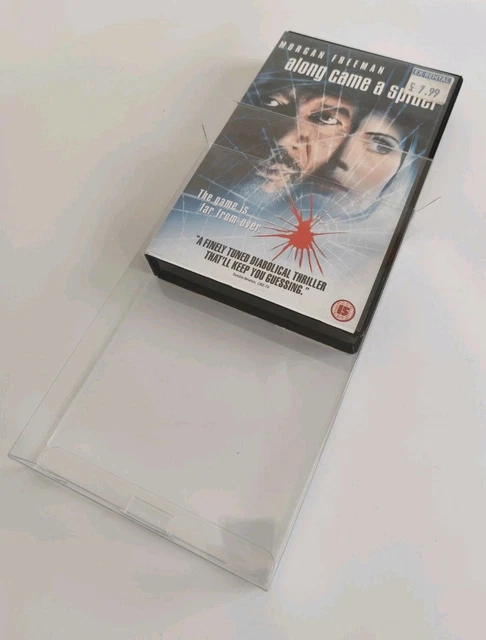BOX PROTECTOR VHS Ex Rental Video Tape Plastic 0.5mm Display Case (1-50 ...