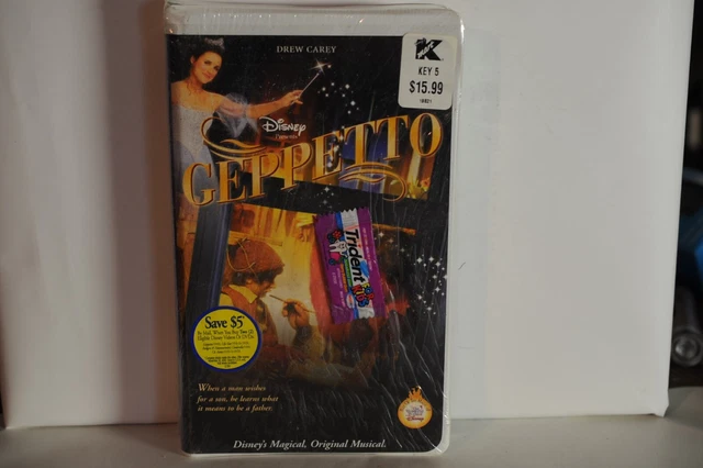 DISNEY, GEPPETTO, SEALED family movie, VHS format £19.09 - PicClick UK