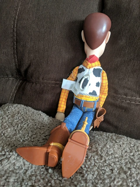 VINTAGE DISNEY PIXAR Thinkway Toy Story Woody Pull String Doll 15 ...