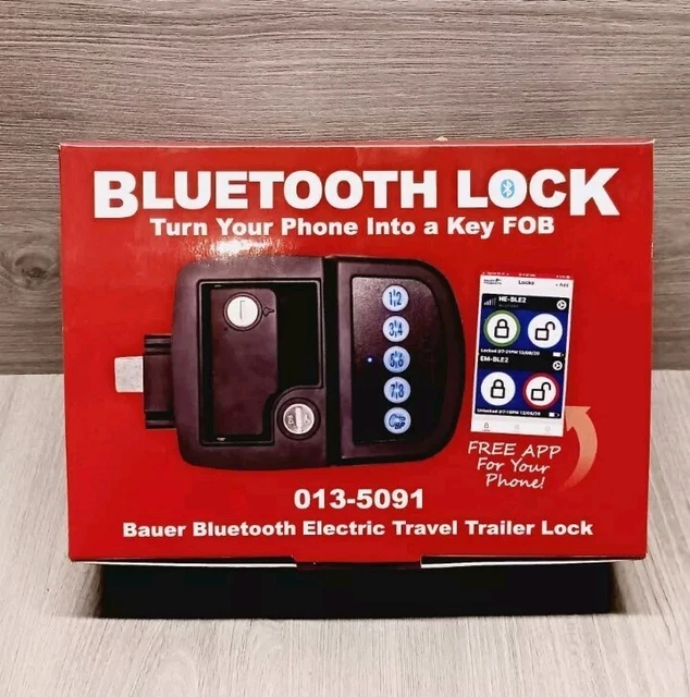 BAUER AP PRODUCTS 013-5091 Bluetooth Keyless RV Entry Door Lock w/ Dead ...