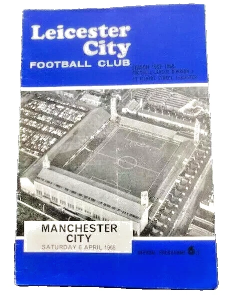 1967-68 LEICESTER CITY v Manchester City League Division 1 Football ...