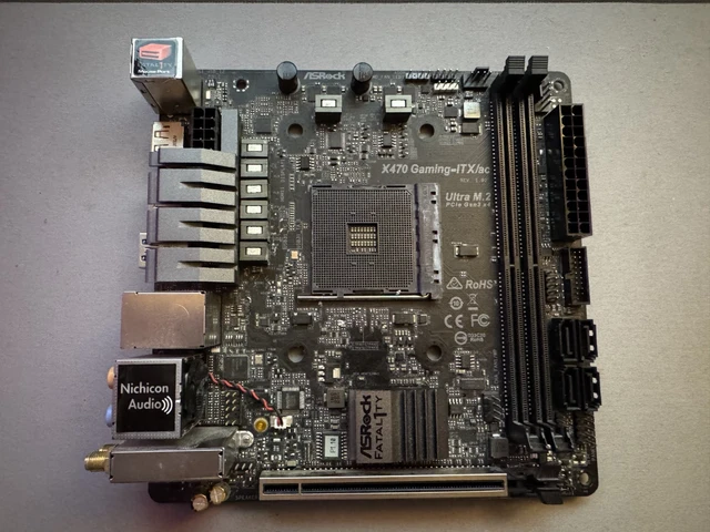 ASROCK FATAL1TY X470 Gaming-ITX/ac AM4 Motherboard £156.70 - PicClick UK