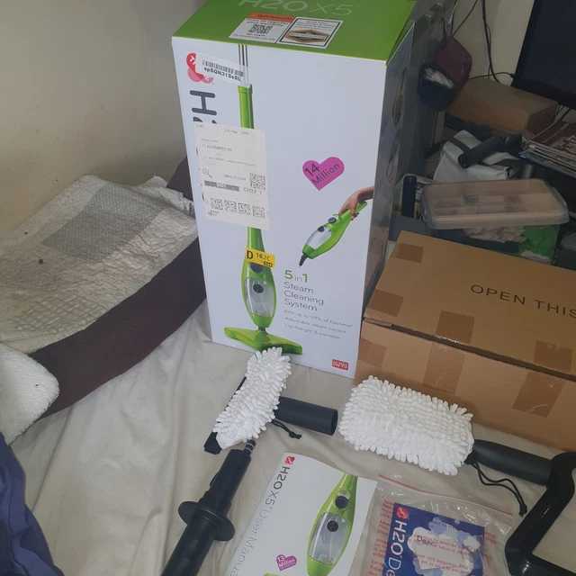 H2O MOP X5 5-in-1 Steam Mop & Handheld Cleaner (1300W) Lime £31.90 ...