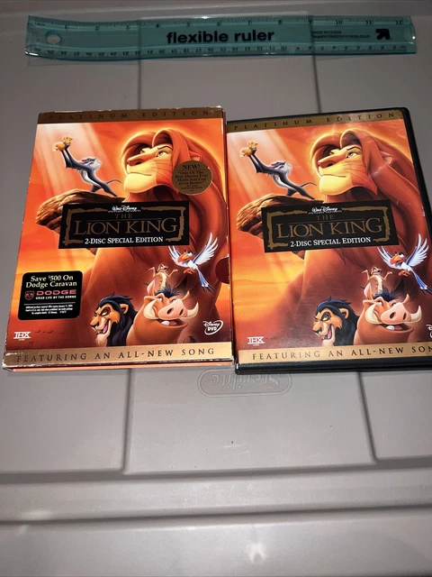 THE LION KING (DVD, 2003, 2-Disc Set, Platinum Edition) $4.25 - PicClick AU