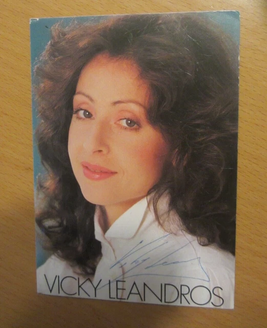 ANCIENNE RARE CARTE Autographe Originaire Signée Vicky Leandros EUR 7 ...