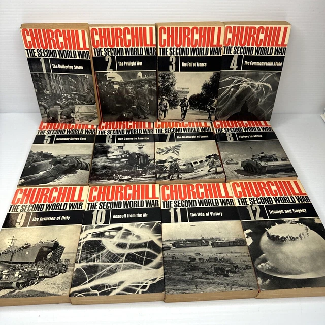 WINSTON CHURCHILL THE Second World War WWII WW2 Complete Set 12 Volumes PB Sir $180.00 - PicClick AU
