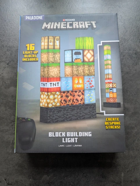 MINECRAFT OFFICIAL BLOCK building light stackable gaming desk light £0. ...
