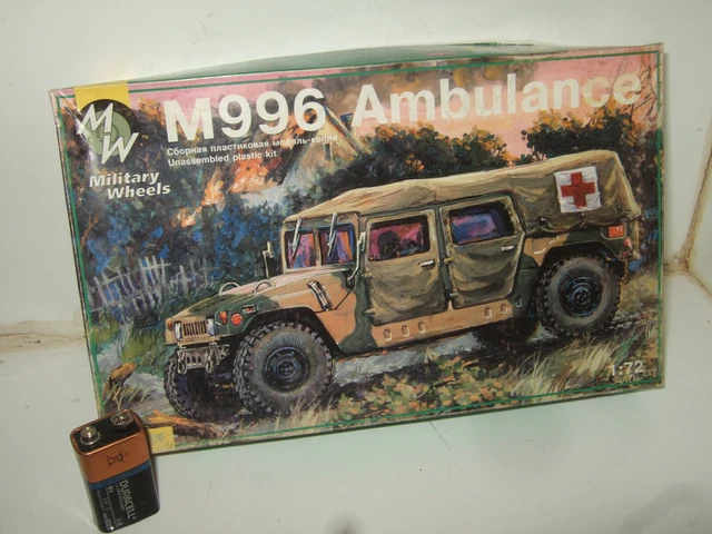 MILITARY WHEELS 7225, M996 Jeep as ambulance Model Kit in 1:72 Scale. £ ...