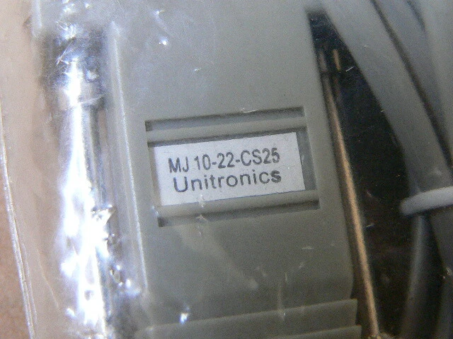 UNITRONICS MJ 10-22-CS25 9-PIN ADAPTER PLC D-type RS232/DB9/Serial MJ10 ...