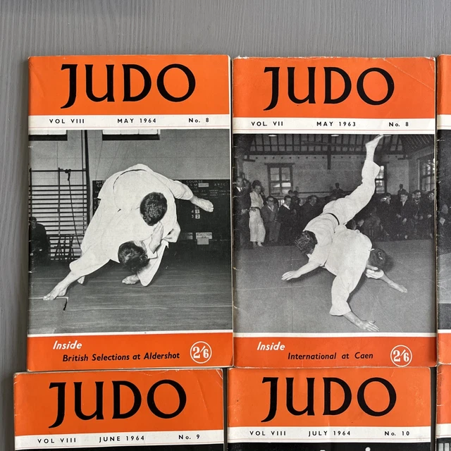 VINTAGE 1960’S JUDO Magazine job lot Army Championship Olympic BJA X 8 ...