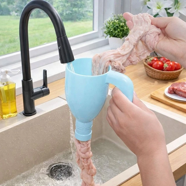 EFFICIENT INTESTINE WALL Cleaner Tool Pig Intestine Funnel Food ...