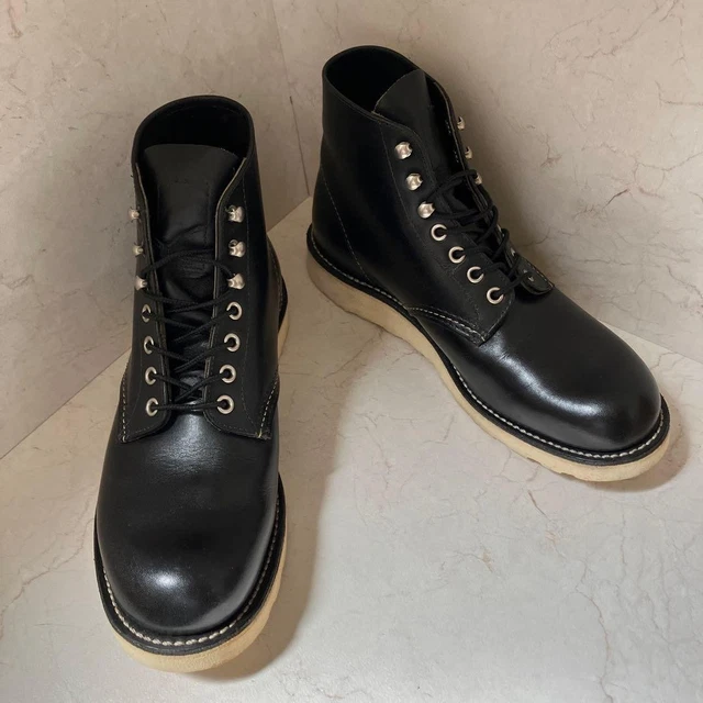 RED WING 9070 Irish Setter Moc Toe Boots Black Leather Men's US 8.5 D ...