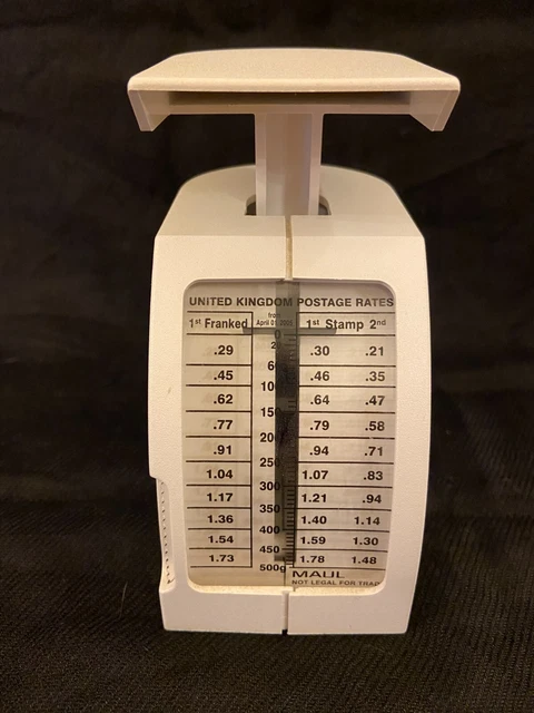 VINTAGE MAUL LETTER Scale white Plastic UK Postage Rates £10.77 ...