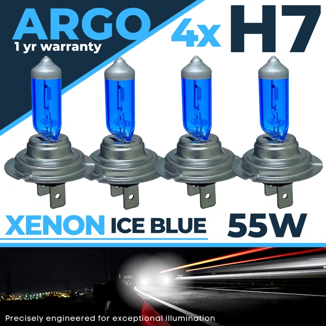 4X H7 55W ICE Blue Xenon Upgrade HID High Main Full Beam Headlight ...