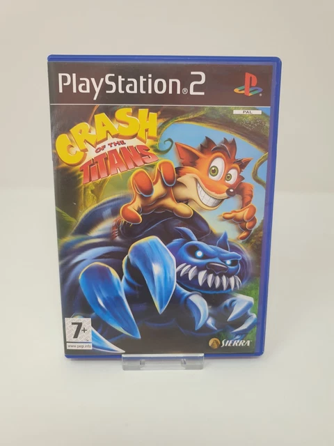 CRASH OF THE Titans PS2 Game Sony Playstation 2 Crash Bandicoot Sierra ...