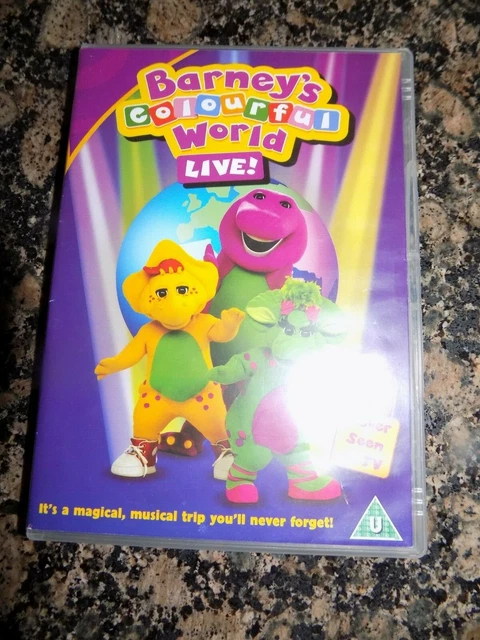 BARNEYS COLOURFUL WORLD Live DVD Free Colouring Book New & sealed Rare ...