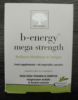 NEW NORDIC B-ENERGY mega strength (60 Vegetable Capsules) . Free ...