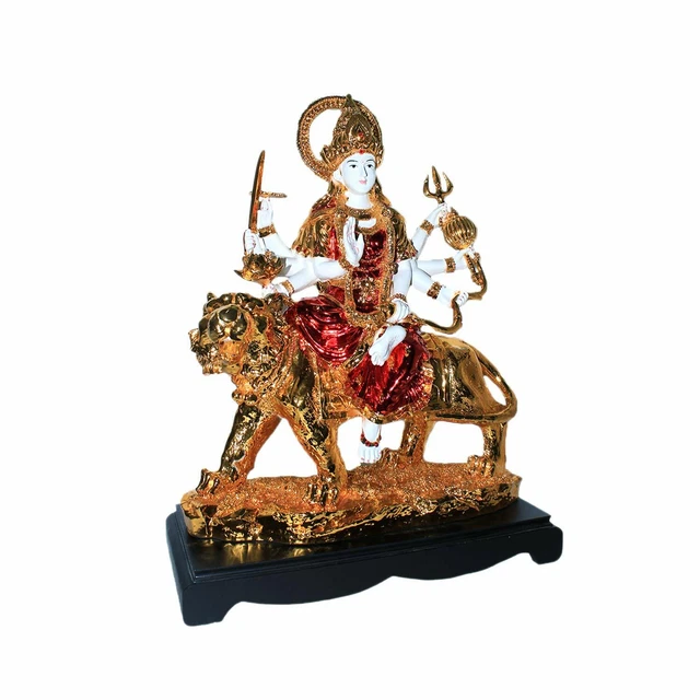 GODDESS MAA DURGA Devi Sherawali Mata Idol Statue Figurine Showpiece 19 ...