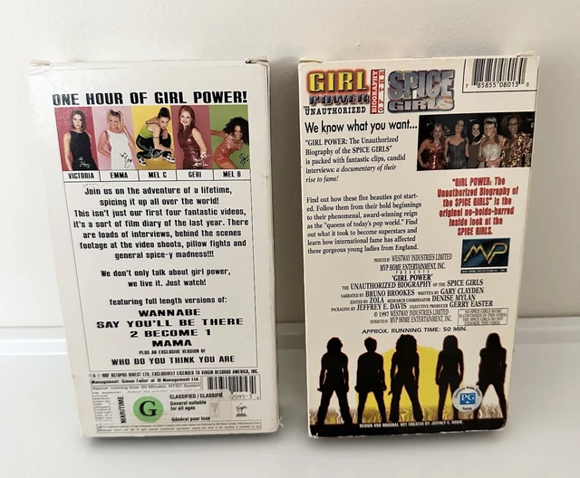 SPICE GIRLS BIOGRAPHY VHS & One Hour Of Girl Power VHS Vintage ...
