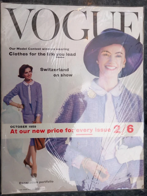 VOGUE OCTOBER 1959 - - Scarce and Collectible Issue £119.00 - PicClick UK