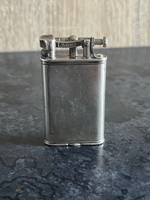 RARE DUNHILL FULLY Hallmarked Solid Silver Lift Arm Lighter £699.99 - PicClick UK