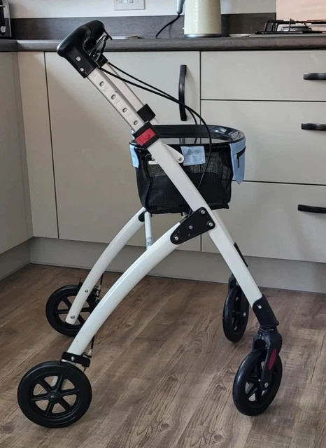 CARE CO, TUNI Nova, Folding 4 Wheeled Rollator Walker with tray and ...