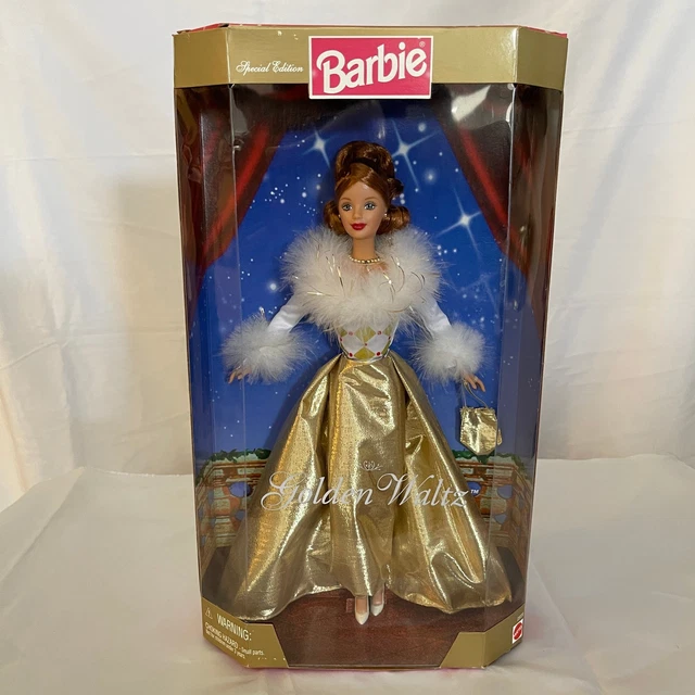 MATTEL 1998 GOLDEN Waltz Special Edition Barbie Doll Gold Dress #23220 ...