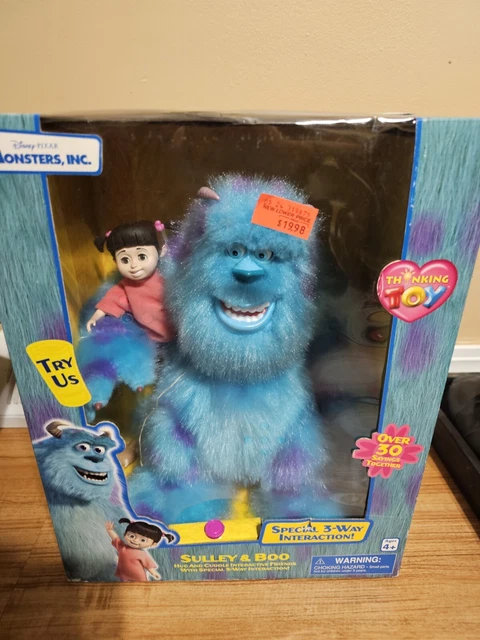 DISNEY PIXAR MONSTERS Inc Sulley and Boo Thinkway Toy Hug and Cuddle £ ...